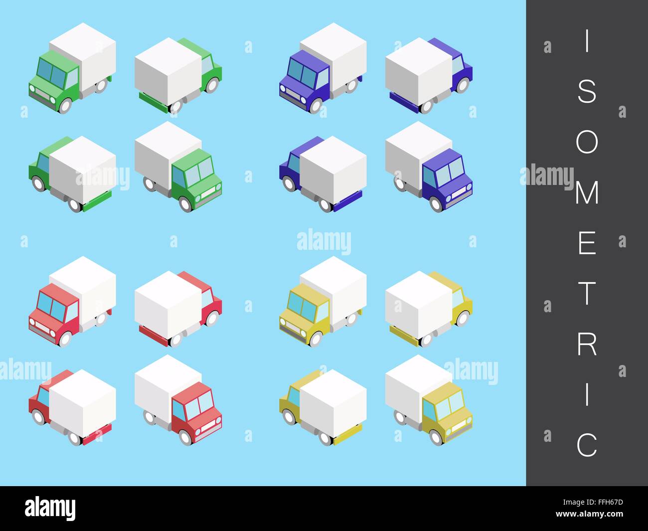 Isometric transport icon set Stock Vector Image & Art - Alamy
