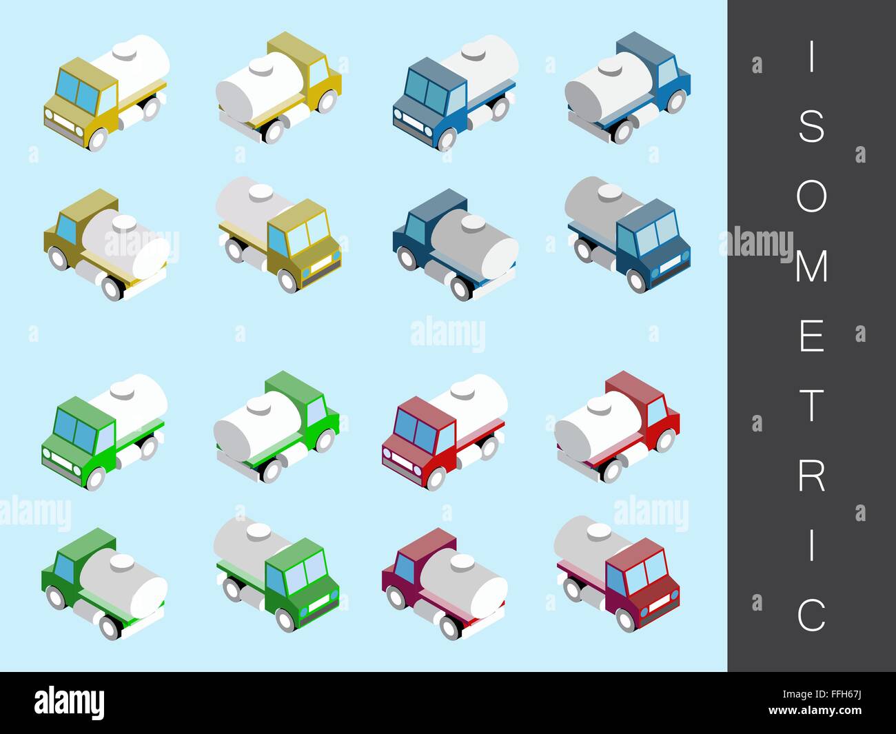 Isometric transport icon set Stock Vector Image & Art - Alamy