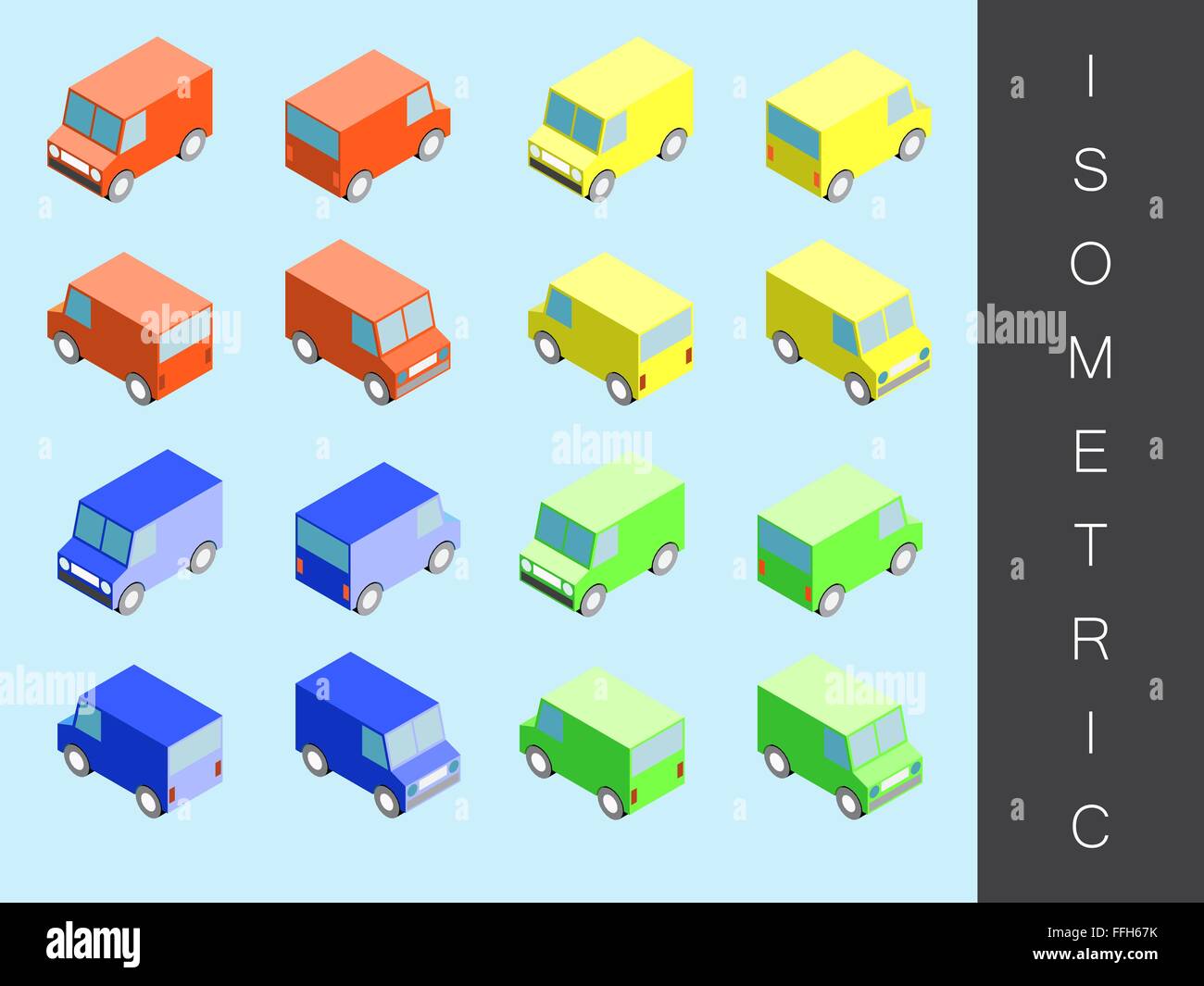 Isometric transport icon set Stock Vector Image & Art - Alamy