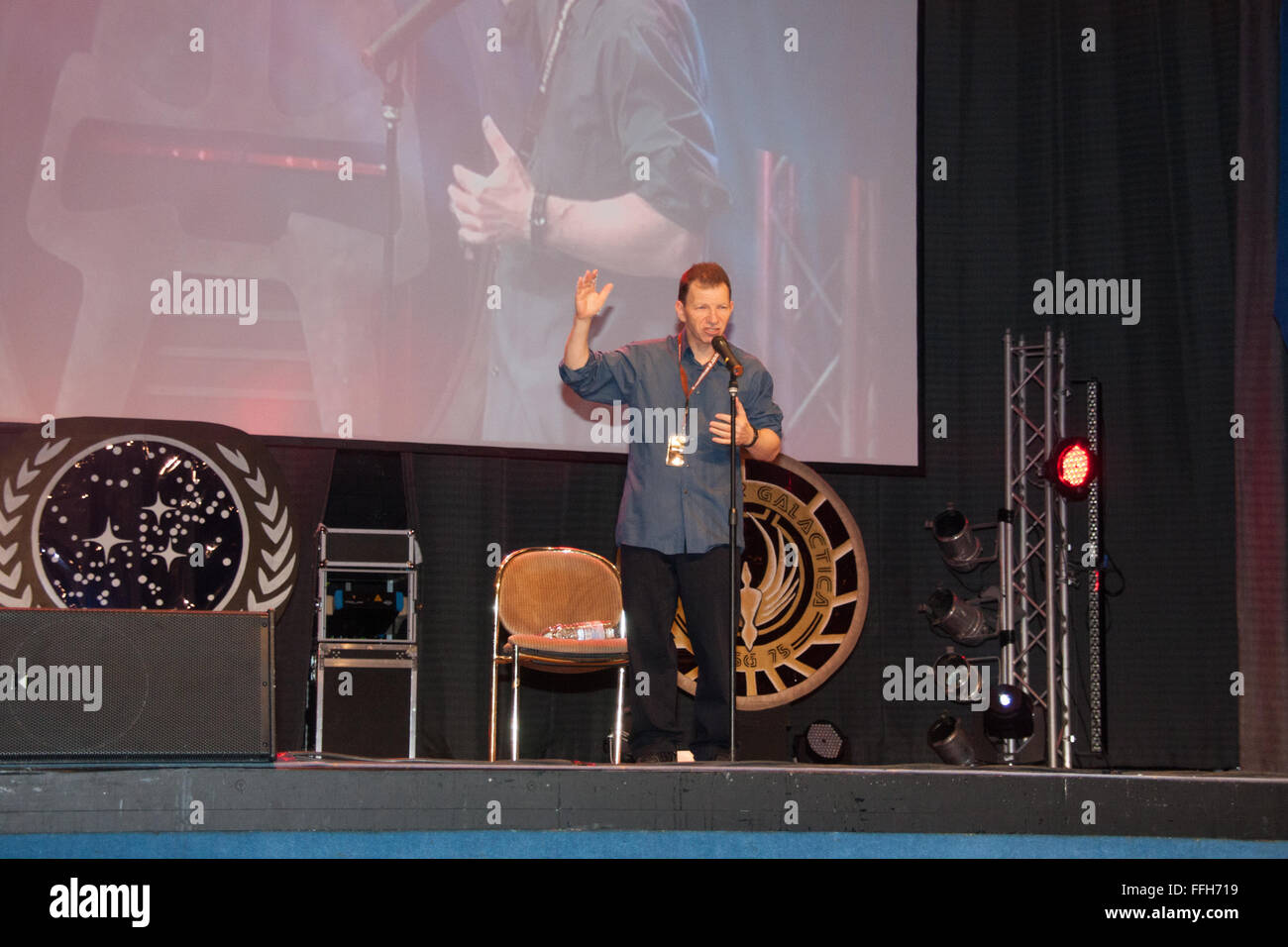 Max Grodénchik at Fedcon 18 Stock Photo - Alamy