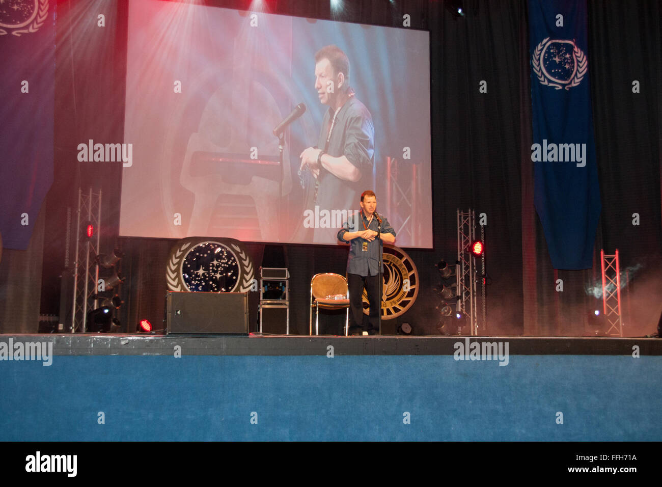 Max Grodénchik at Fedcon 18 Stock Photo - Alamy