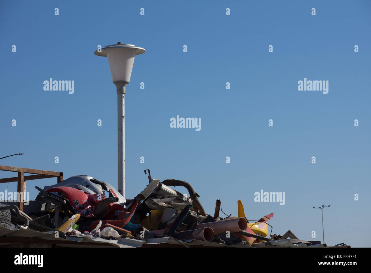 Rubbish on roof hi-res stock photography and images - Alamy