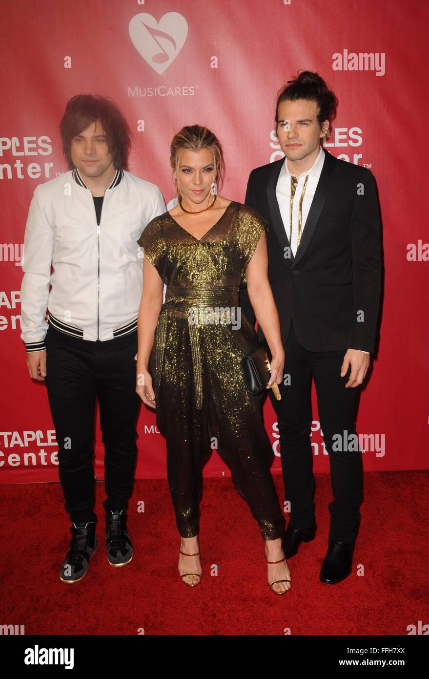 Los Angeles, CA, USA. 13th Feb, 2016. Neil Perry, Kimberly Perry, Reid ...