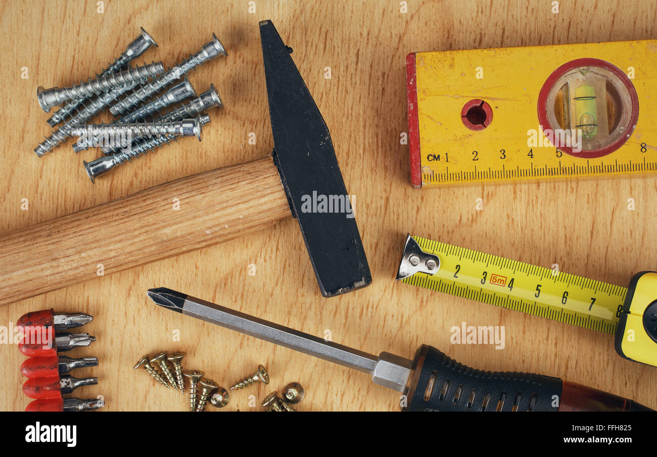 Construction tool outline hi-res stock photography and images - Alamy