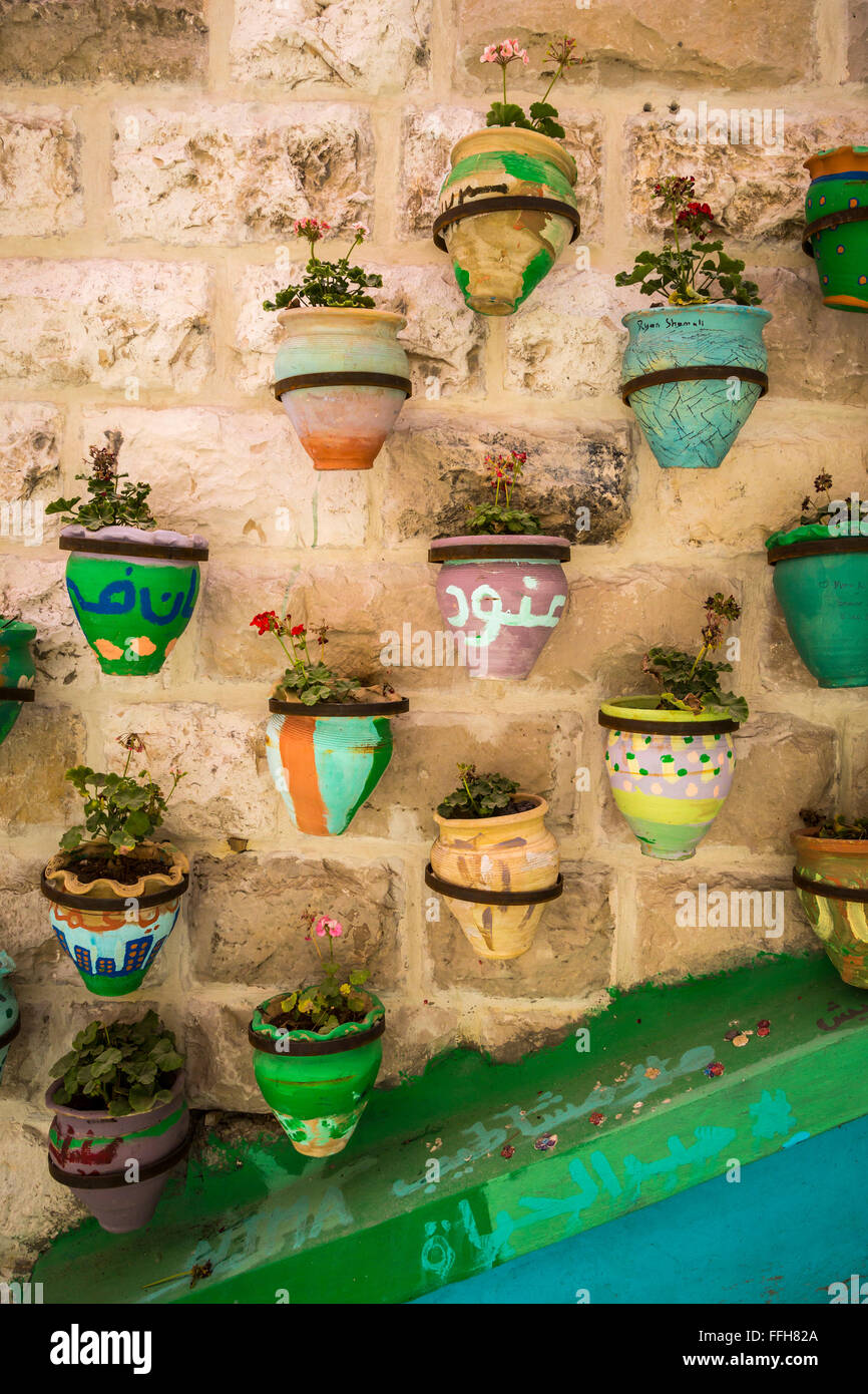 Stairs in old amman decorated hi-res stock photography and images - Alamy