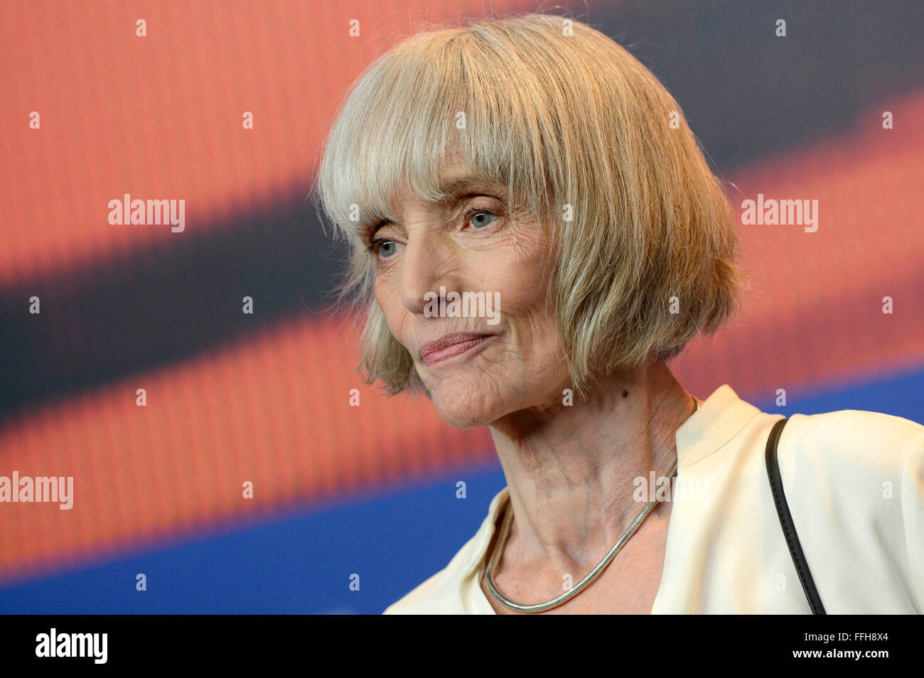 Edith Scob during the 'L'avenir/Things to Come' press conference at the ...