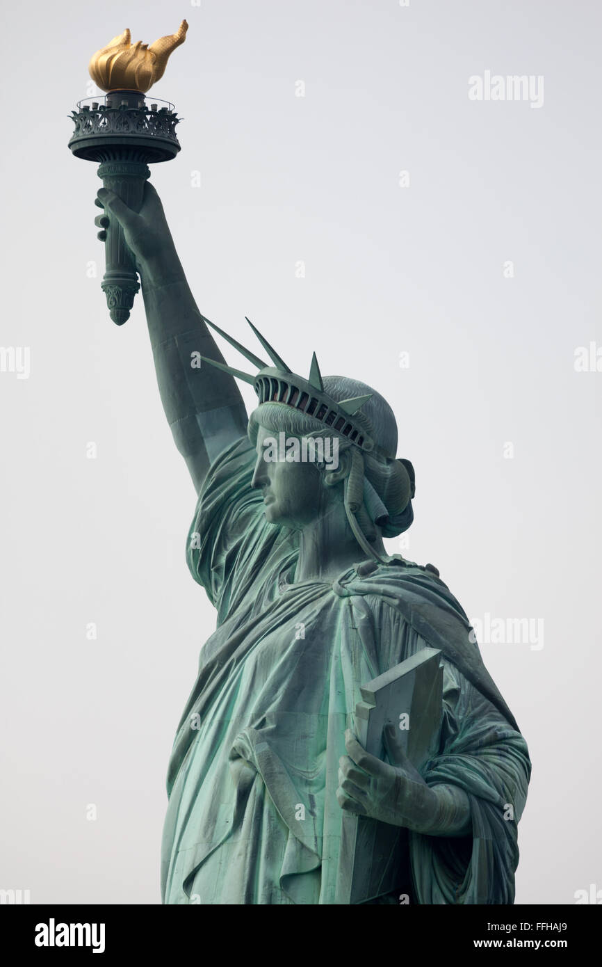 The Statue of Liberty is a colossal neoclassical sculpture on Liberty ...