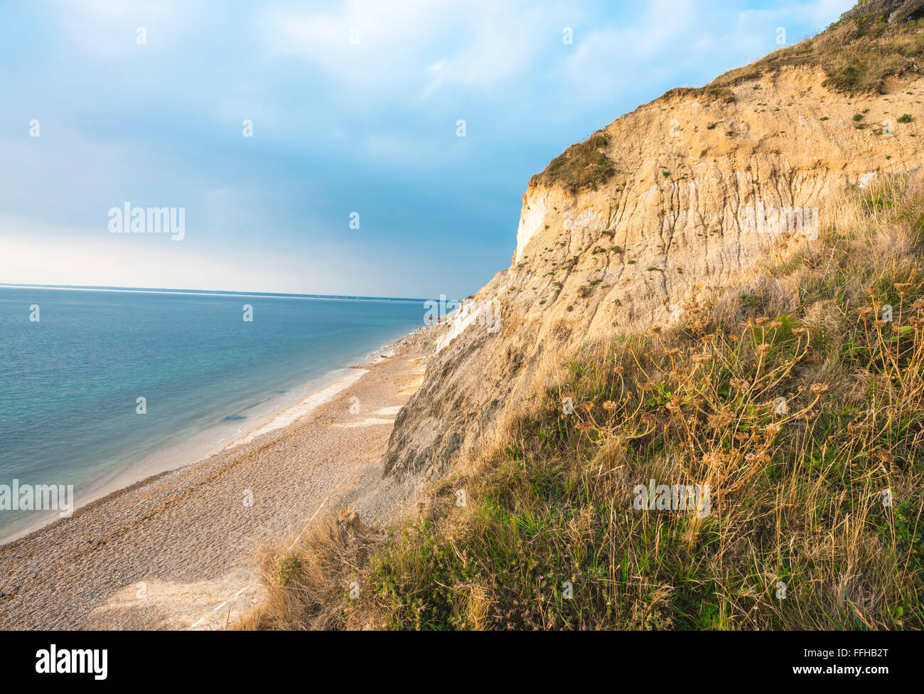 Alum Cliffs at Isle of Wight, Hampshire Stock Photo - Alamy