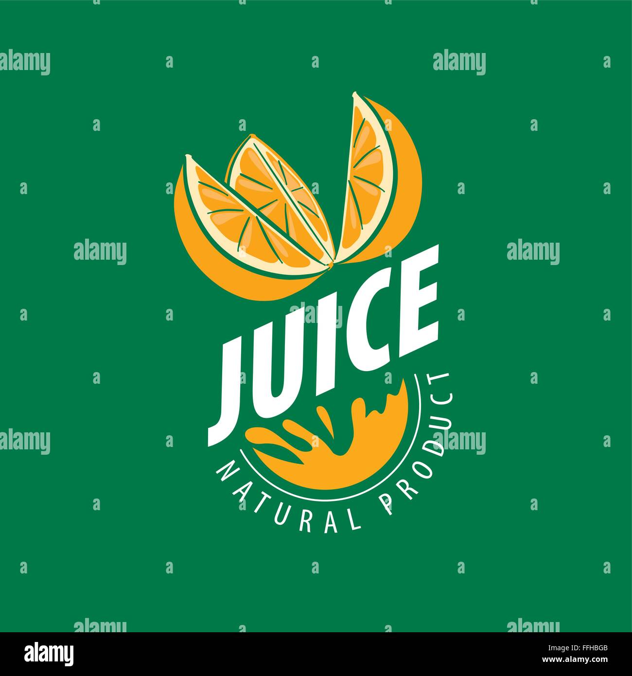 Orange juice splashes isolated Stock Vector Images - Alamy