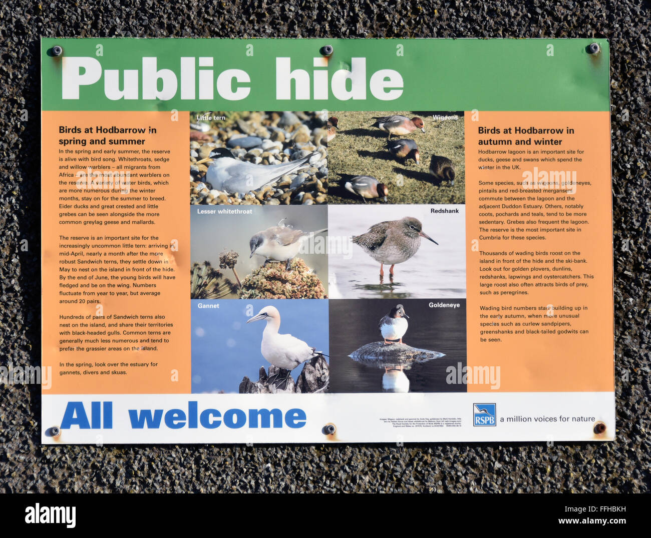 Bird hide information hi-res stock photography and images - Alamy