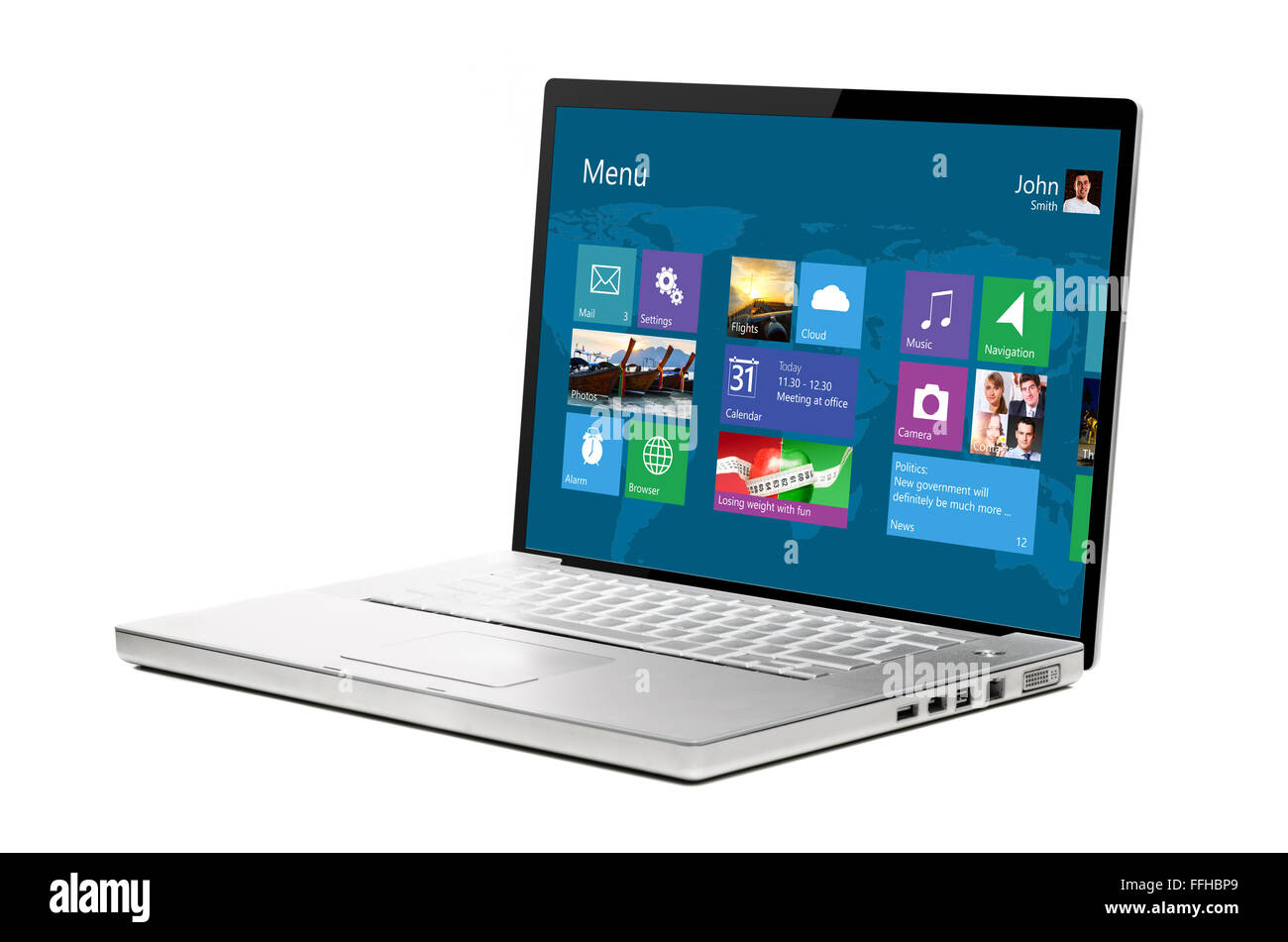 Laptop avatar hi-res stock photography and images - Alamy