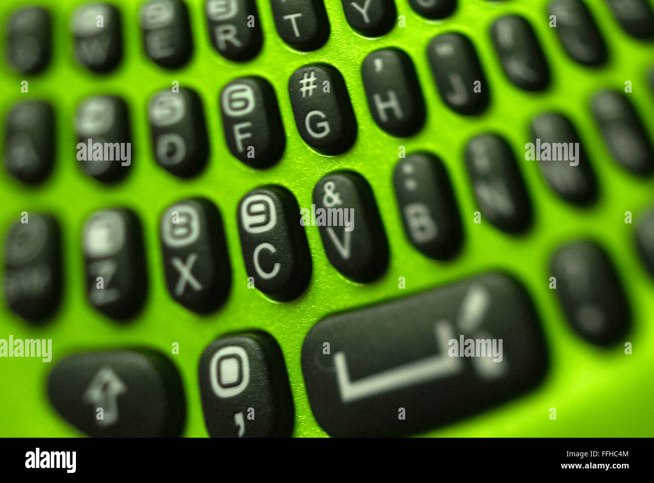 mobile phone keypad / green Stock Photo - Alamy