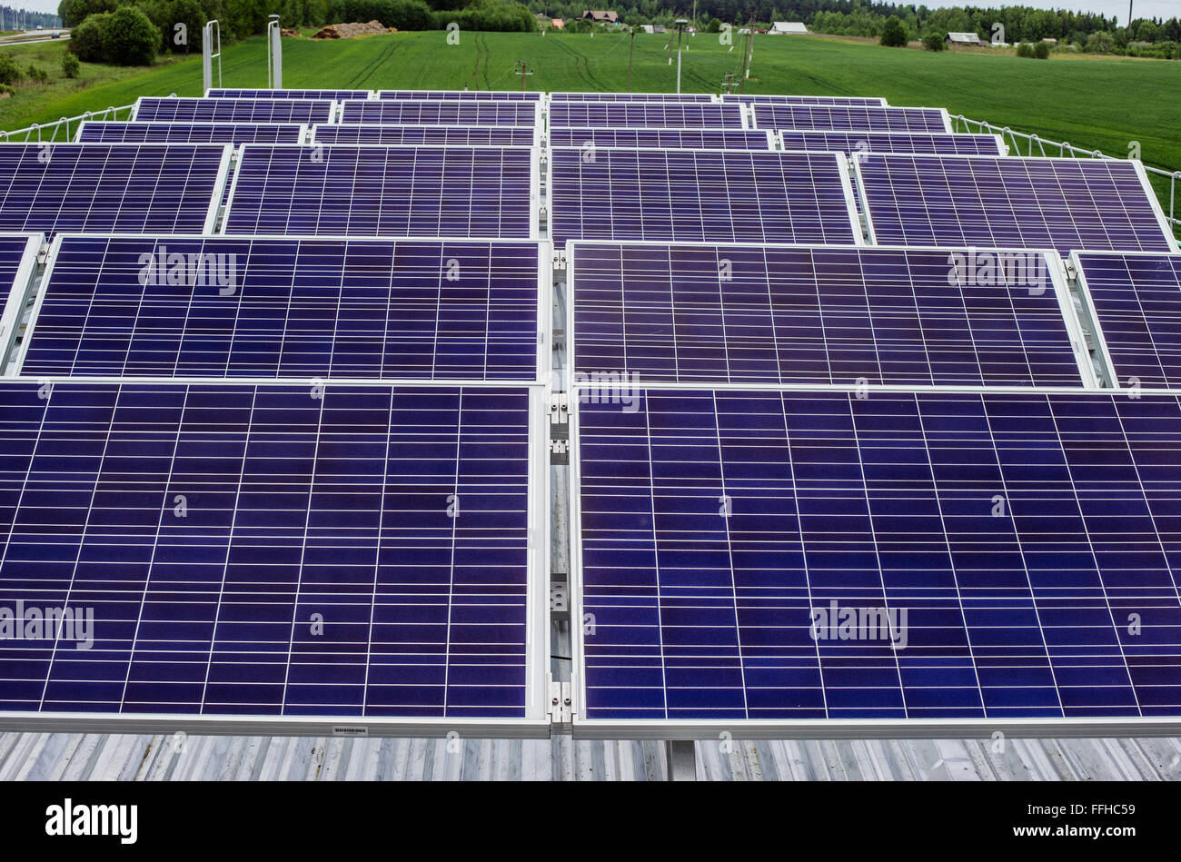 Solar panel roof hi-res stock photography and images - Alamy