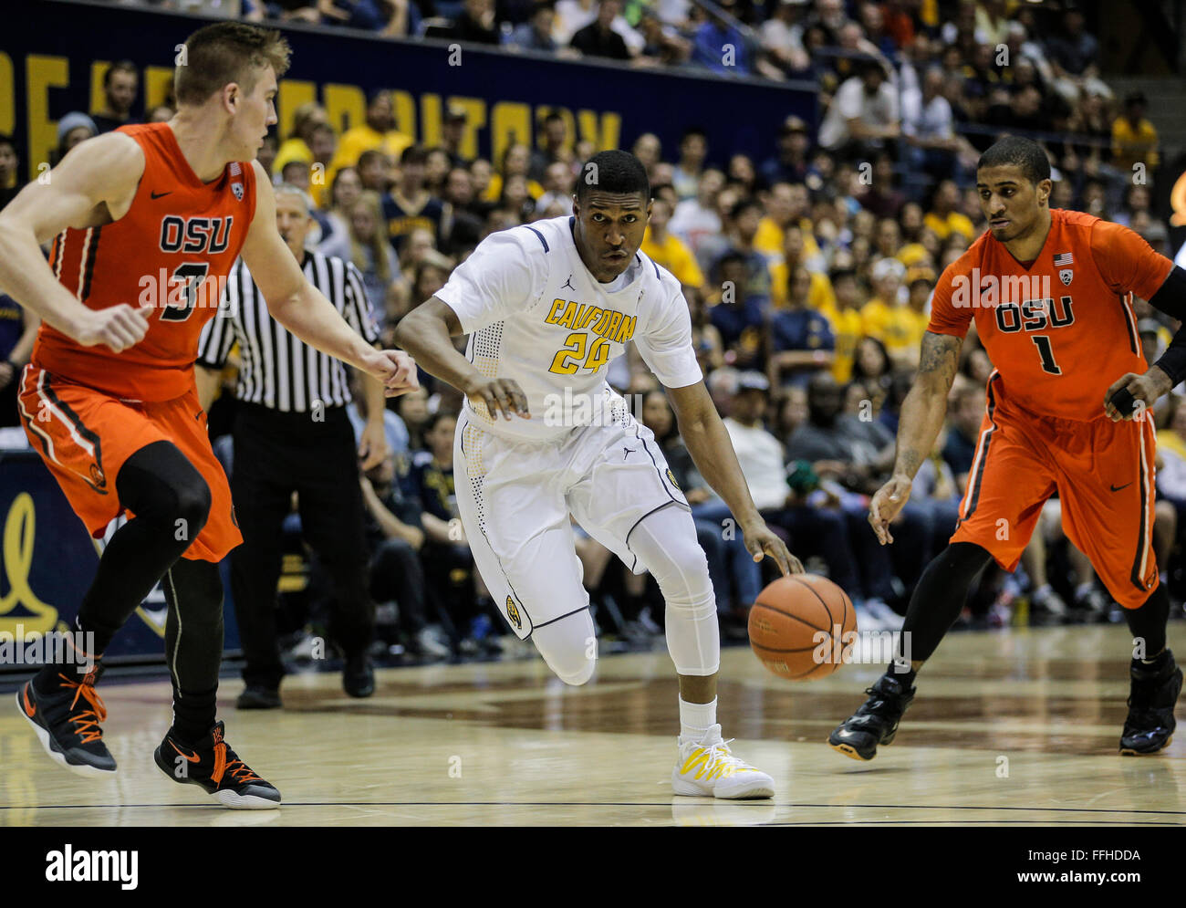 Berkeley USA CA. 13th Feb, 2016. California G # 24 Jordan Mathews ...