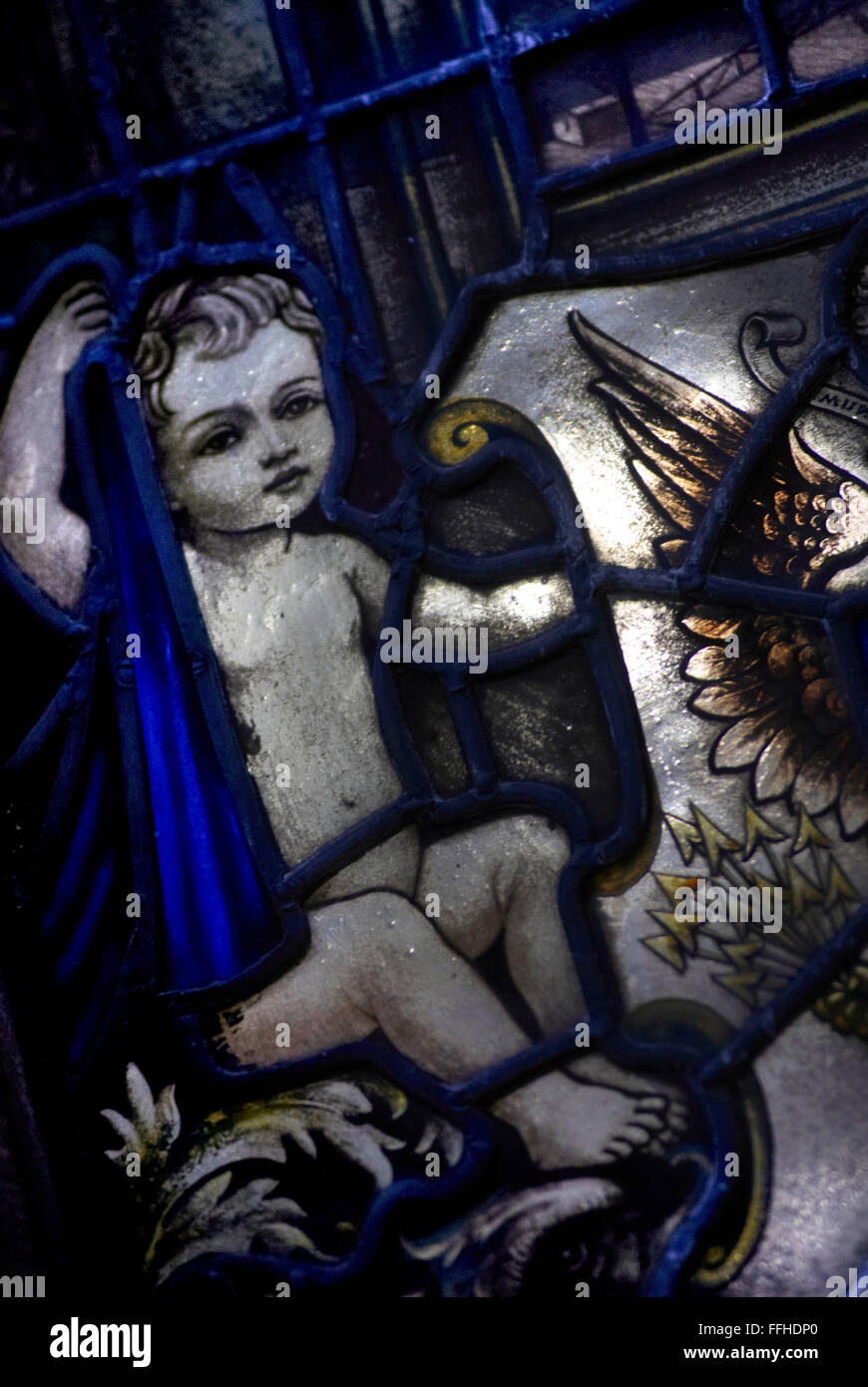 Stained Glass window, St Nicholas Cathedral, Newcastle Stock Photo - Alamy