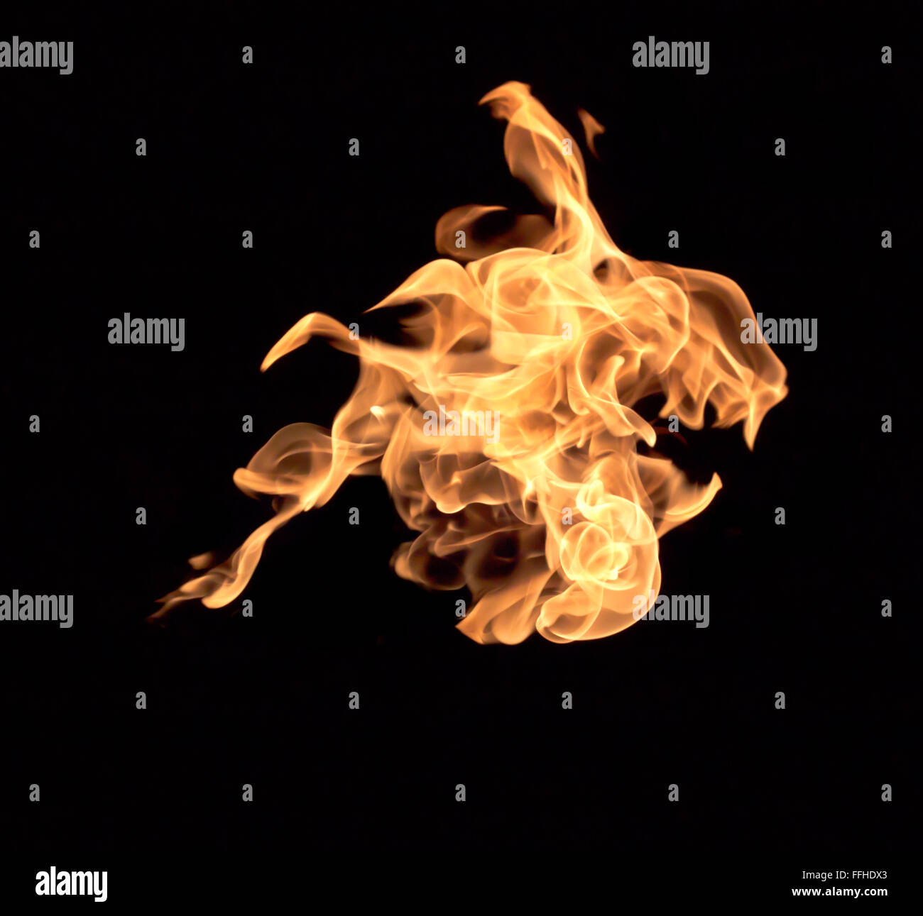 The red flames on a black background Stock Photo - Alamy