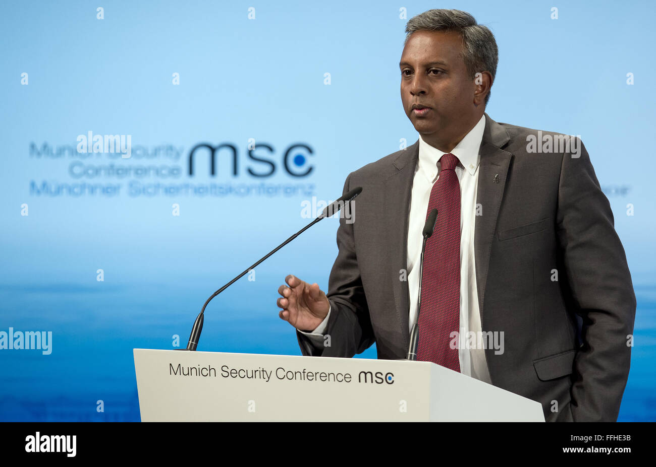 Munich, Germany. 14th Feb, 2016. Amnesty International Secretary ...