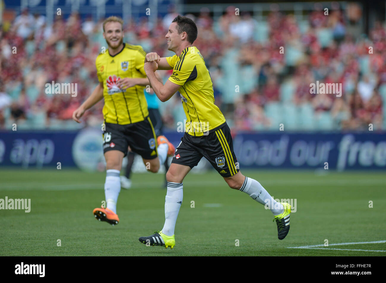 Pirtek Stadium, Parramatta, Australia. 14th Feb, 2016. Hyundai A-League ...