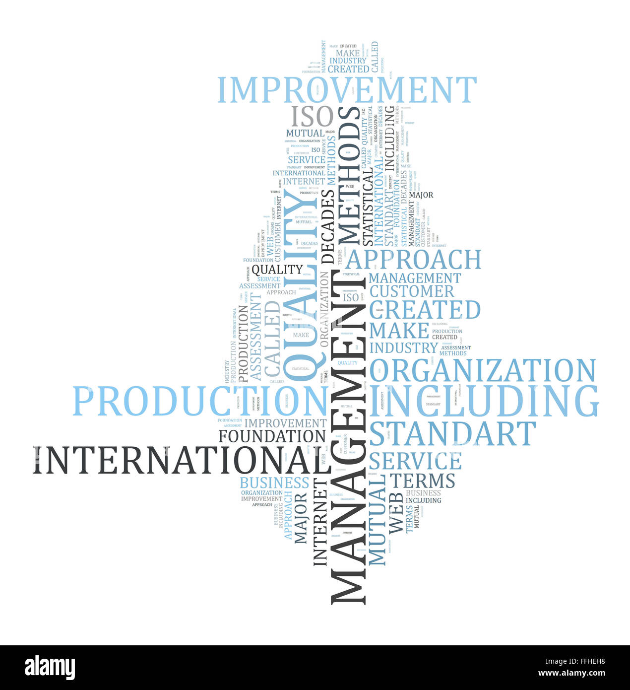 Word Cloud Management Concept over white background Stock Photo - Alamy
