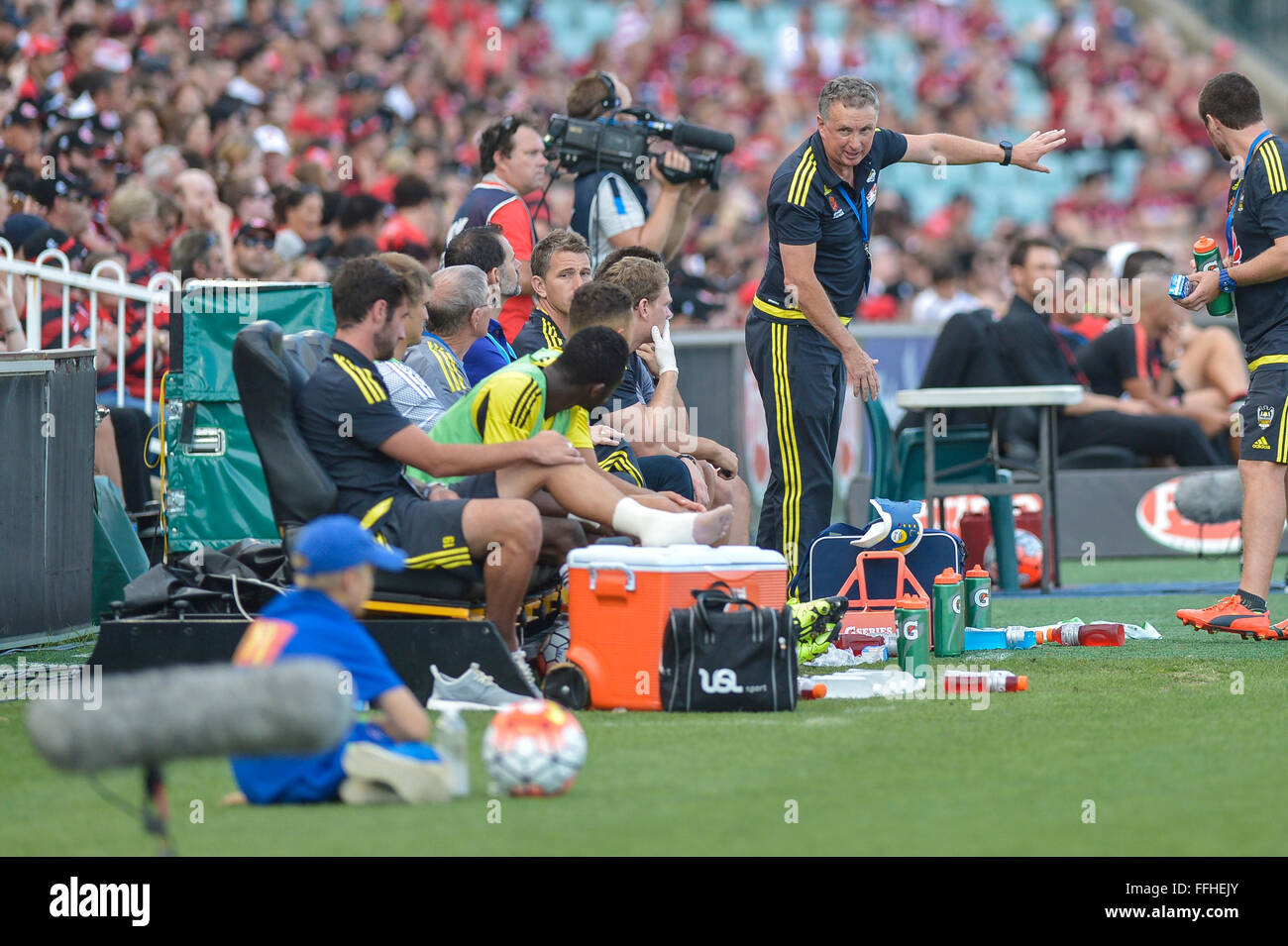 Pirtek Stadium, Parramatta, Australia. 14th Feb, 2016. Hyundai A-League ...