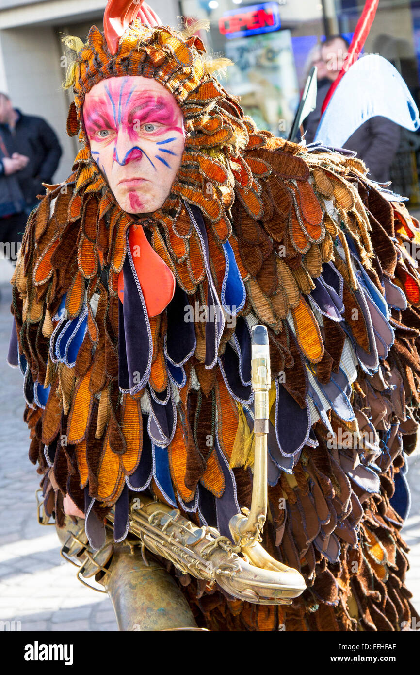 Chicken fancy dress, feathers and face makeup in Blackpool, Lancashire ...