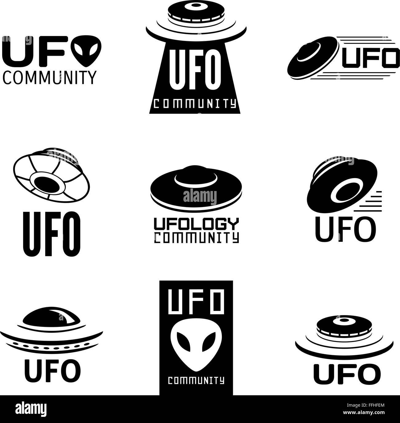 Collection of UFO Stock Vector Image & Art - Alamy