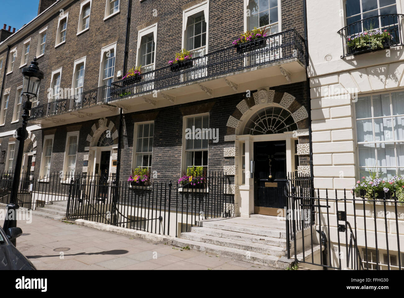 Old British terrace houses in London, United KIngdom Stock Photo - Alamy