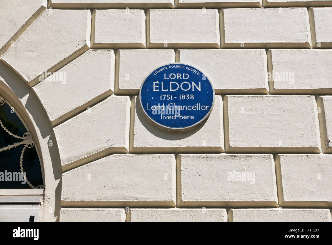 Lord eldon blue plaque hi-res stock photography and images - Alamy