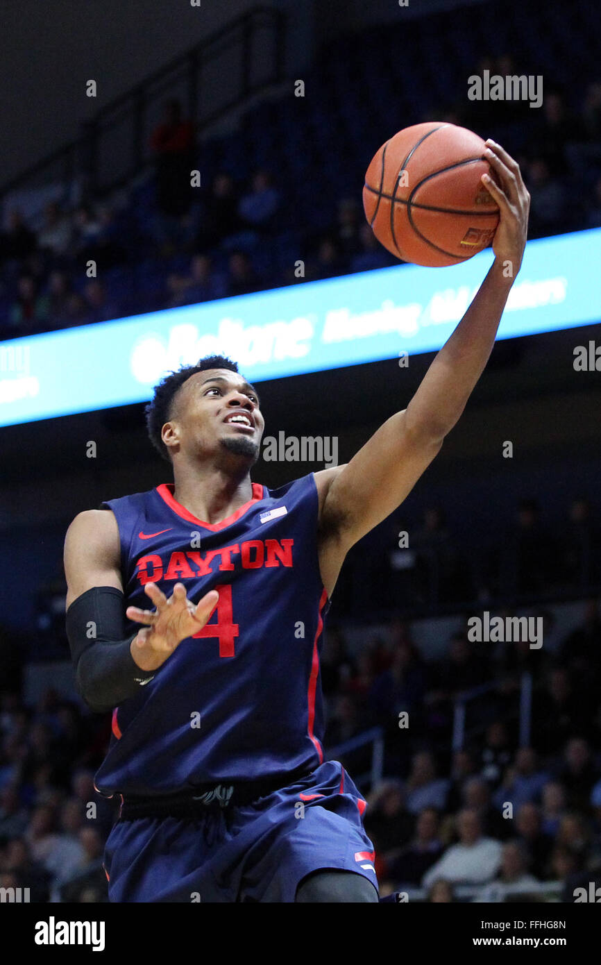 February 12, 2016; Kingston, RI, USA; Dayton Flyers guard Charles Cooke ...