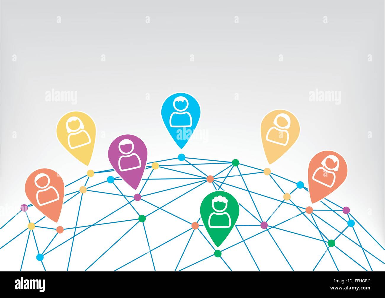 Connections between people social hi-res stock photography and images ...