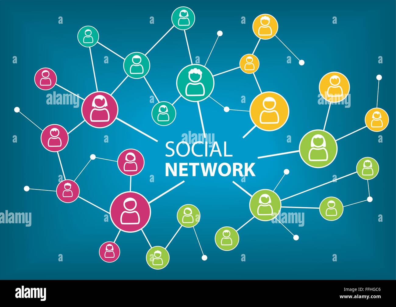 Connected workforce Stock Vector Images - Alamy