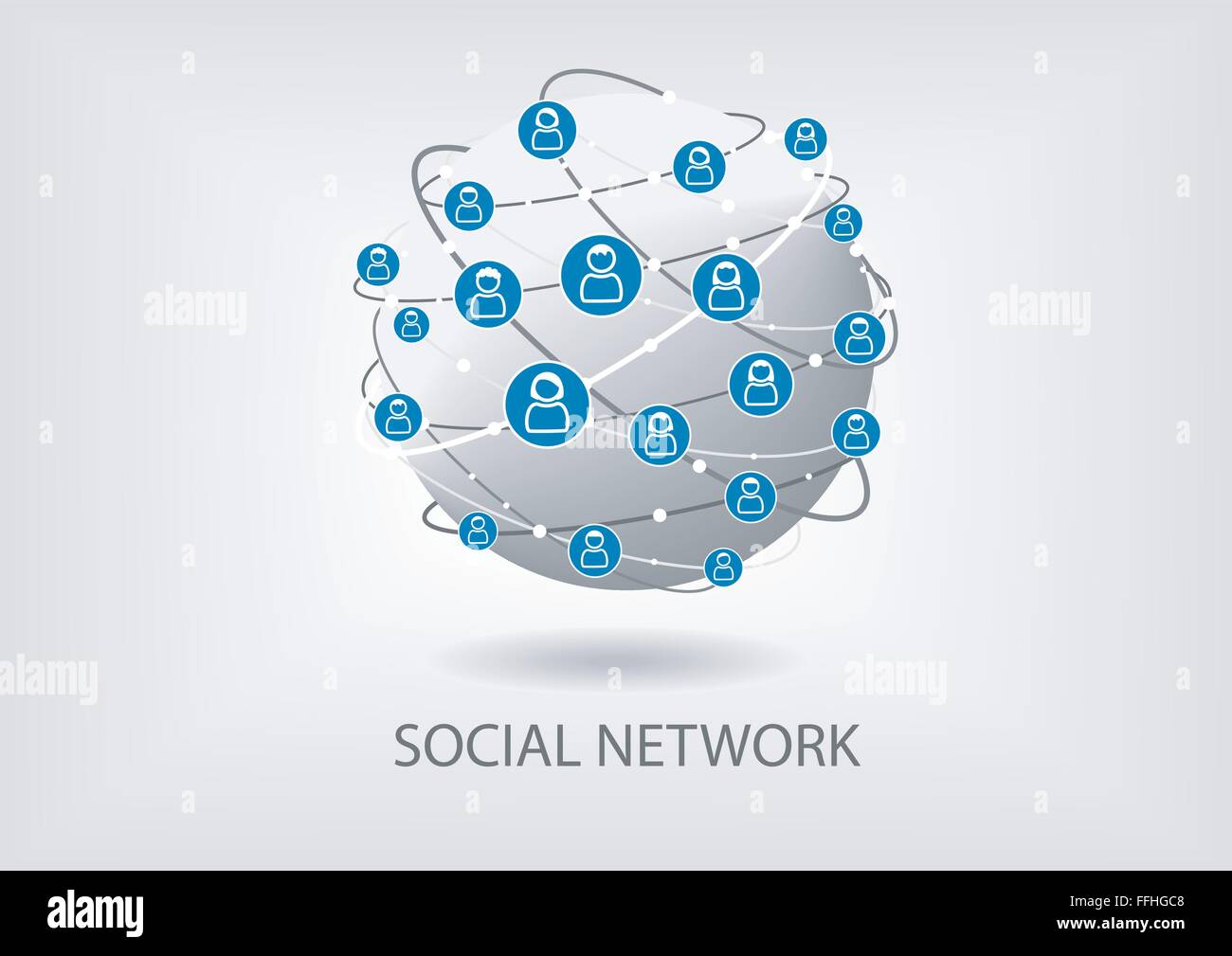 Social network vector icon background Stock Vector Image & Art - Alamy