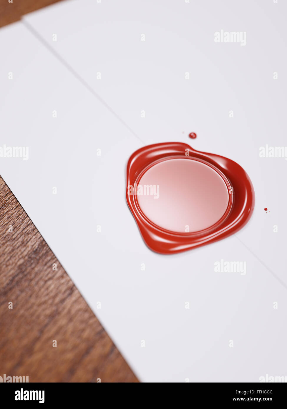 Wax sealed letter close-up Stock Photo - Alamy