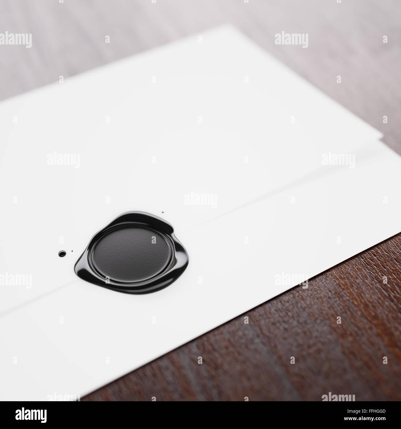 Wax sealed letter close-up Stock Photo - Alamy