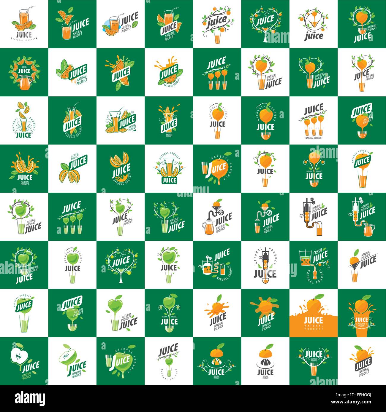 Orange juice splashes isolated Stock Vector Images - Alamy