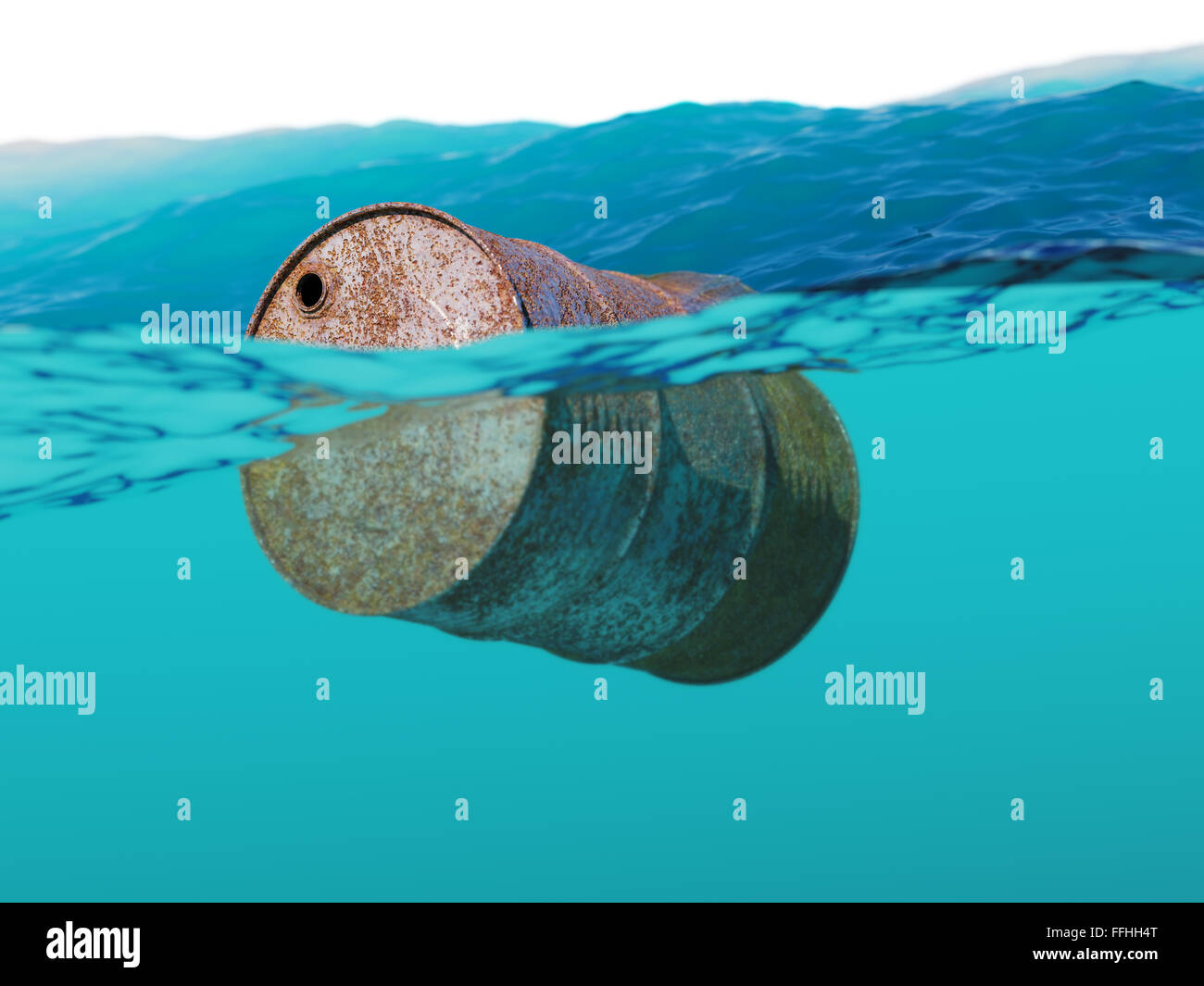 Floating barrel pollution hi-res stock photography and images - Alamy