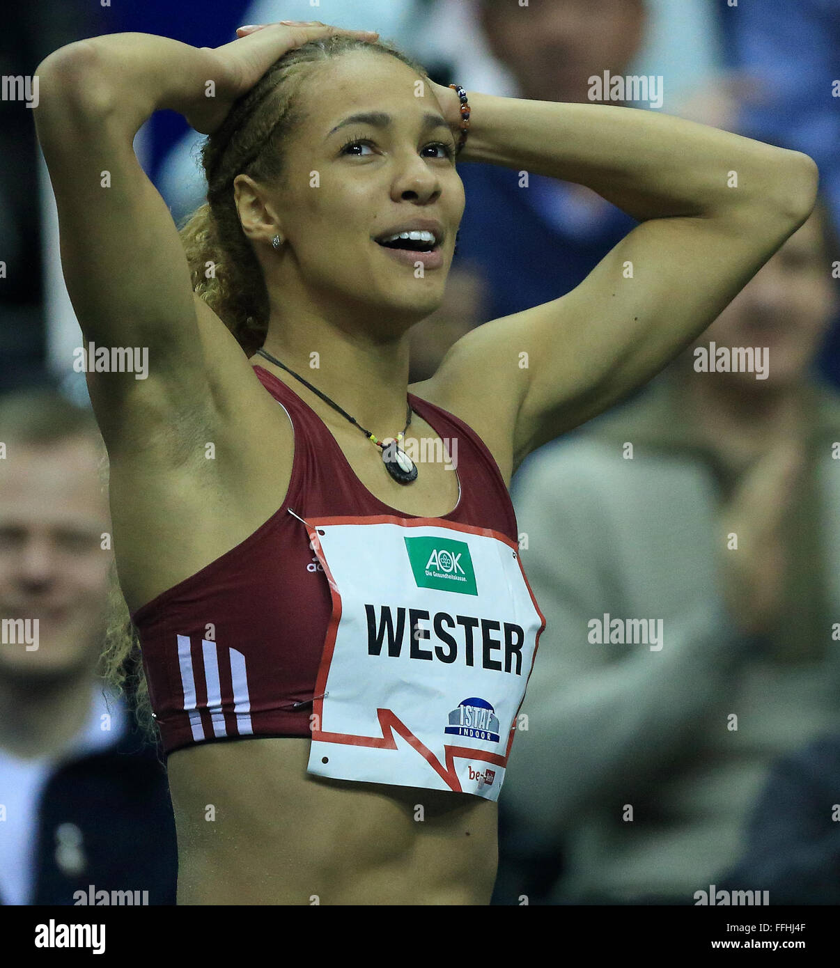 Berlin, Germany. 13th Feb, 2016. Long jumper Alexandra Wester of ...