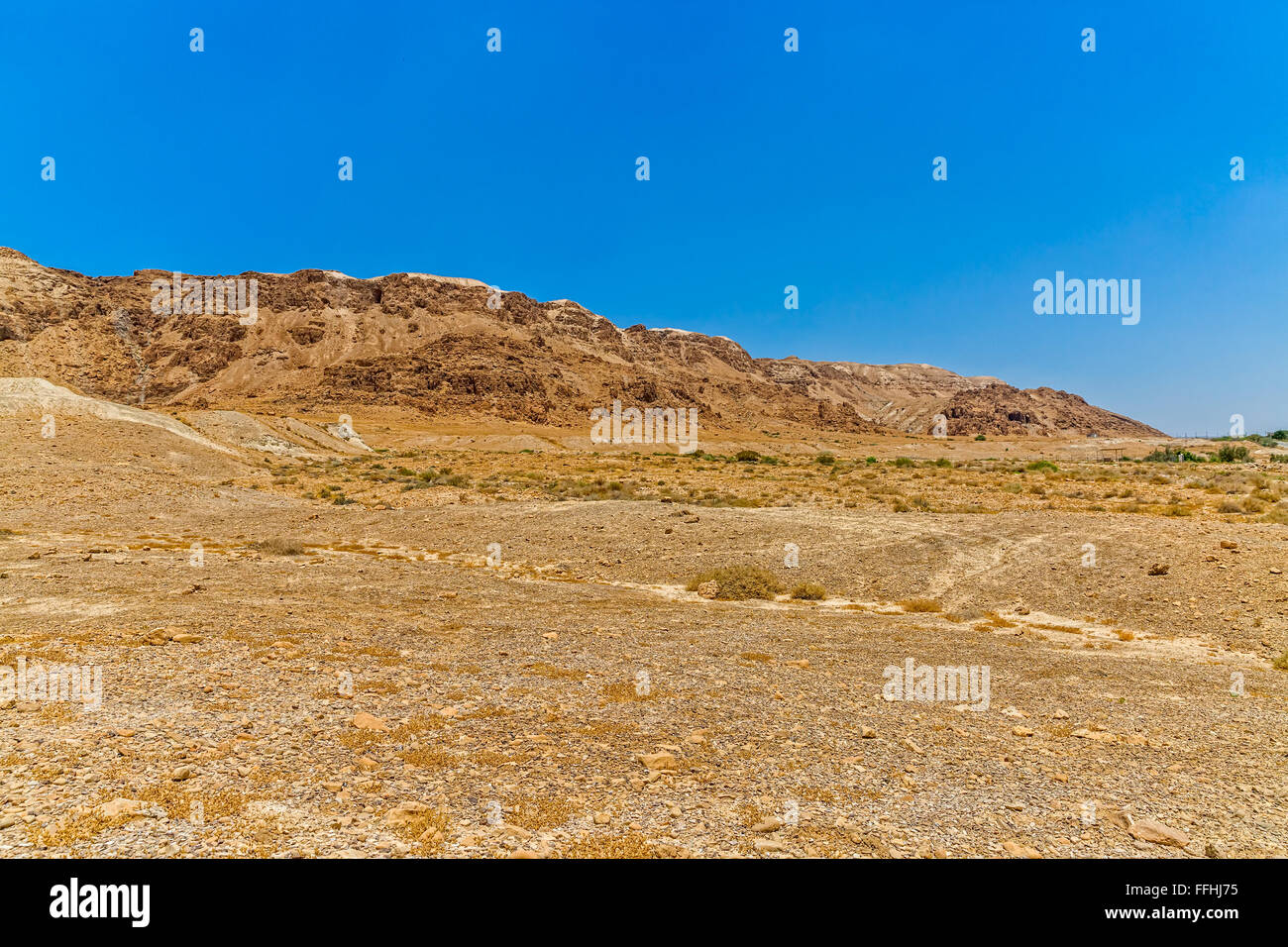 Israel sandstone desert landscape Stock Photo - Alamy