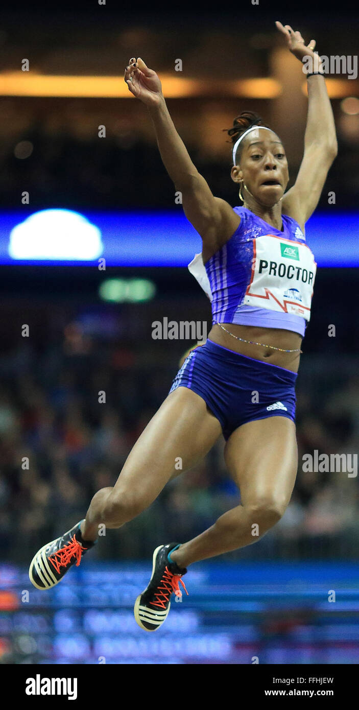 Berlin, Germany. 13th Feb, 2016. Long jumper Shara Proctor of the UK ...