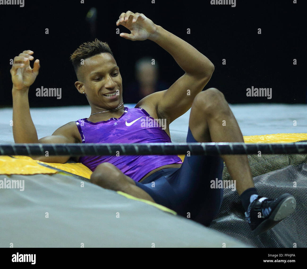 Berlin, Germany. 13th Feb, 2016. Pole vaulter Raphael Holzdeppe of ...