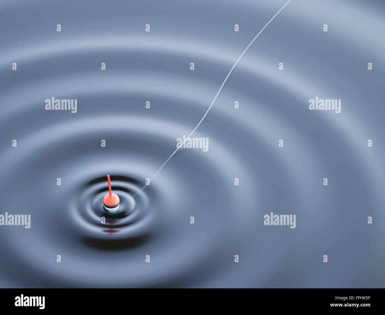 Wavering bobber close up shot Stock Photo - Alamy