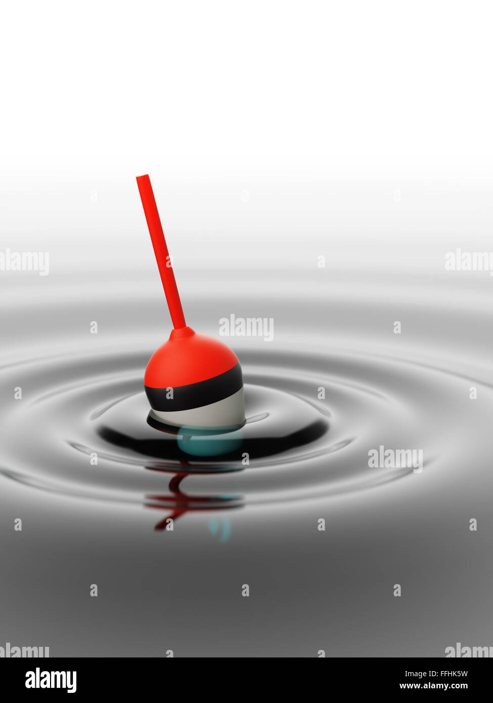 Wavering bobber close up shot Stock Photo - Alamy