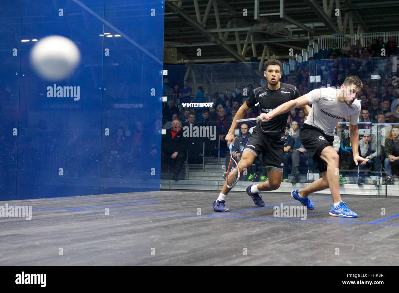 National Squash Centre, Manchester, UK. 14th Feb, 2016. British ...