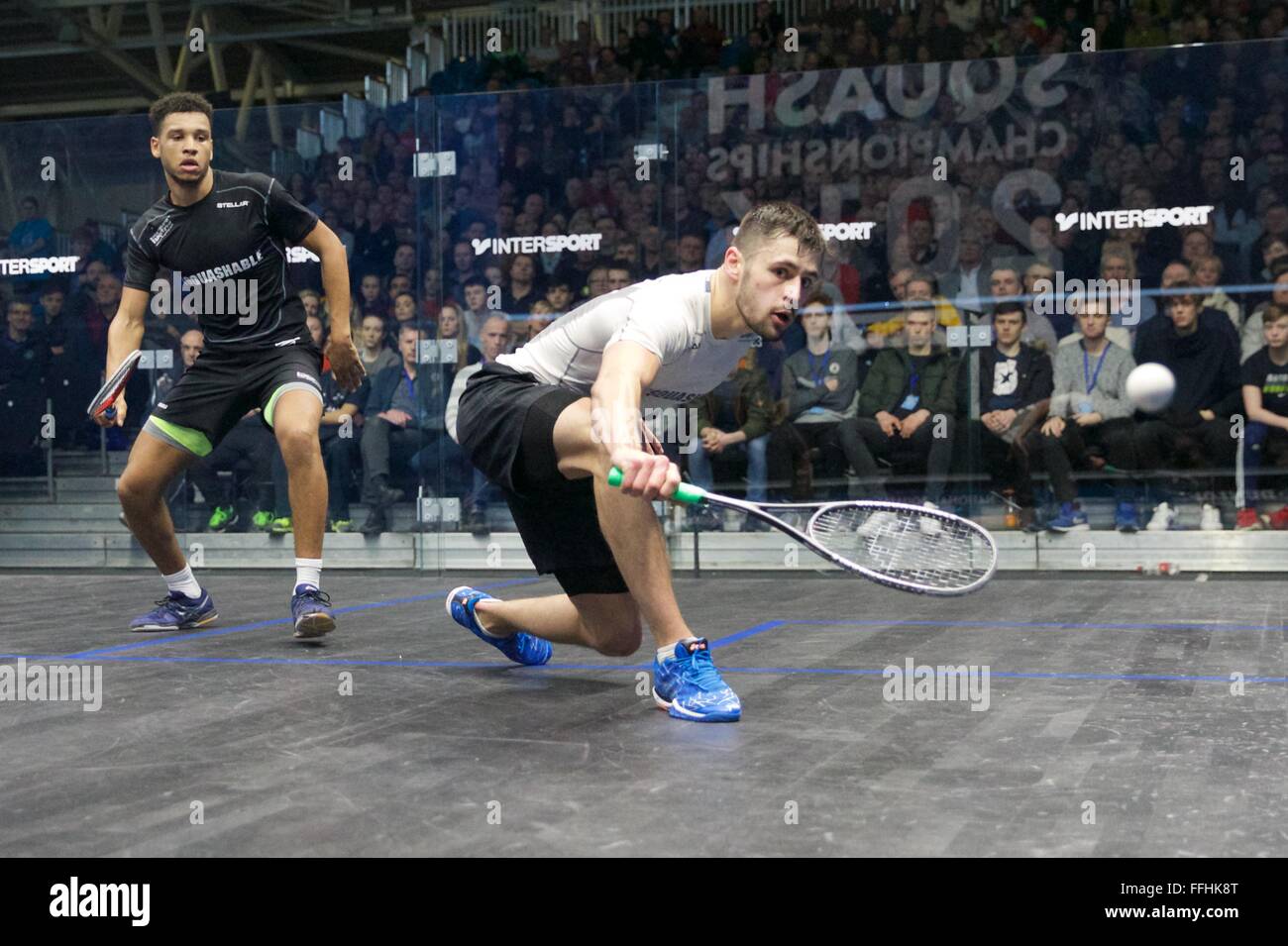 National Squash Centre, Manchester, UK. 14th Feb, 2016. British ...