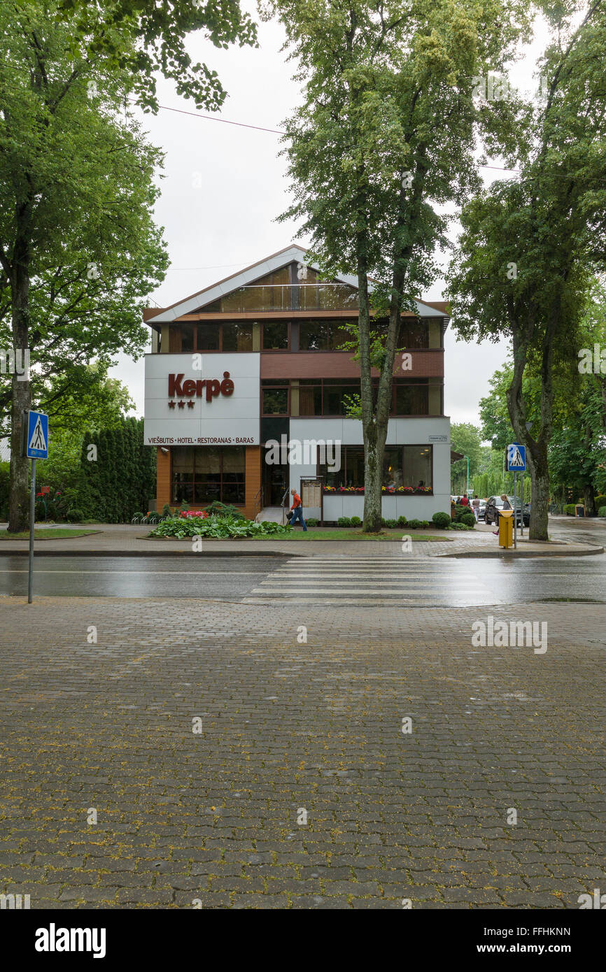PALANGA, LITHUANIA - AUGUST 08,2015: In the streets of Palanga. Palanga ...