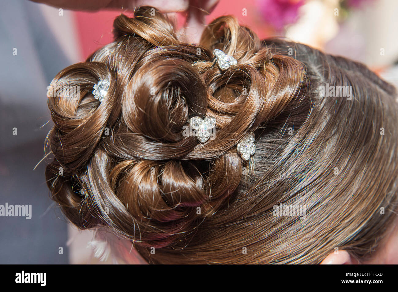 Styled her hair hi-res stock photography and images - Alamy