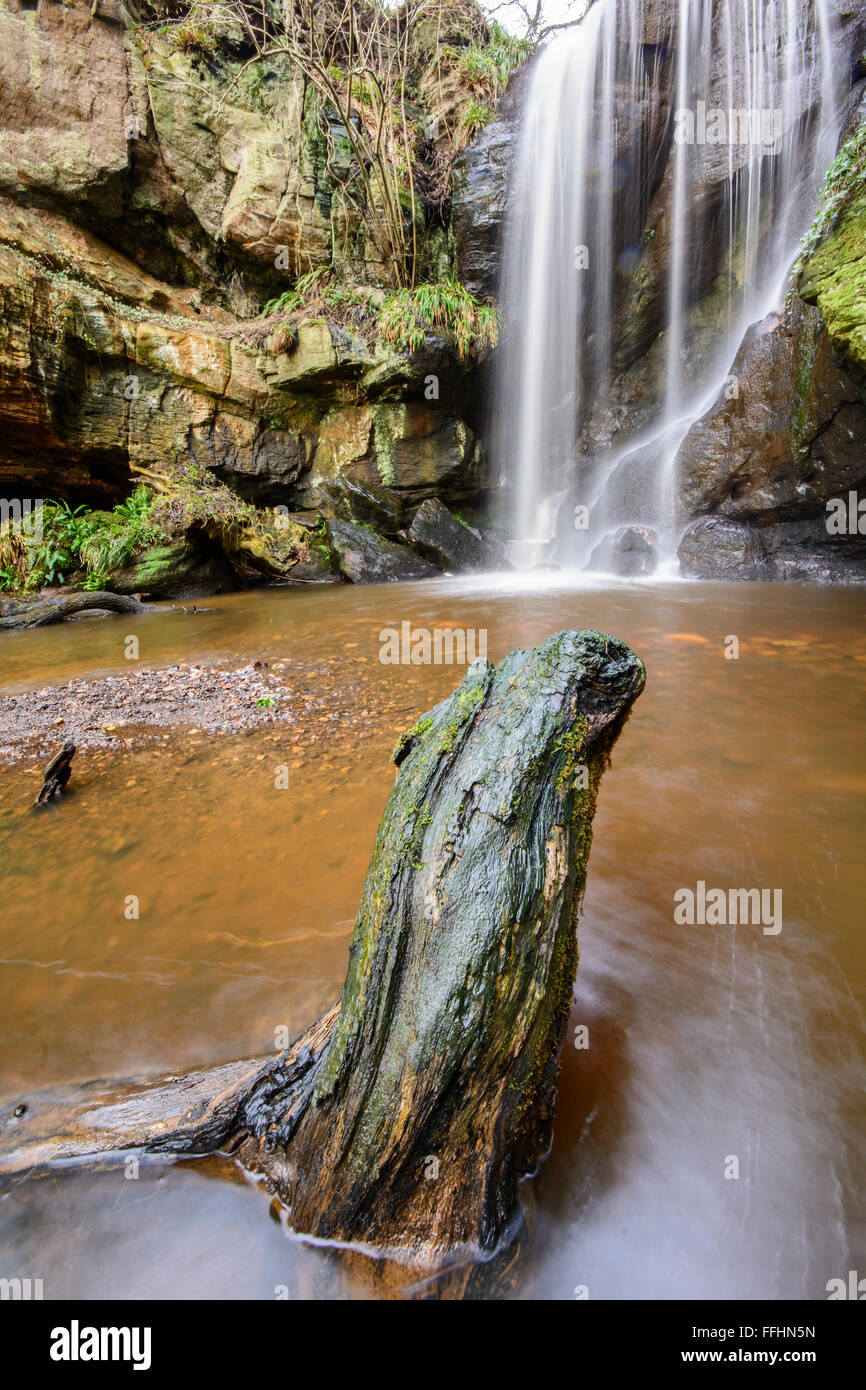 Roughting Linn waterfall Stock Photo - Alamy