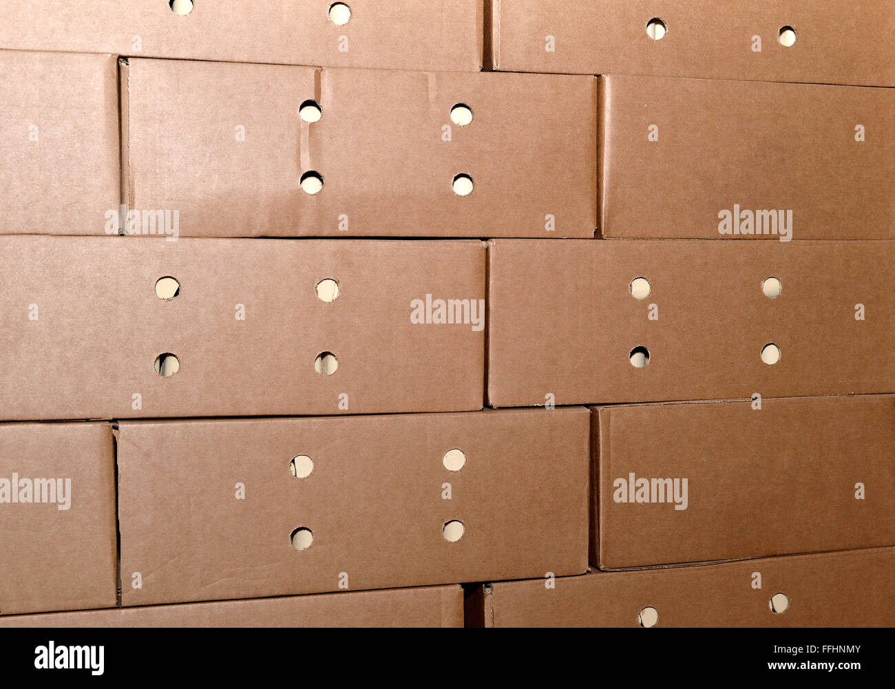 Cardboard packing boxes in a warehouse, background Stock Photo - Alamy