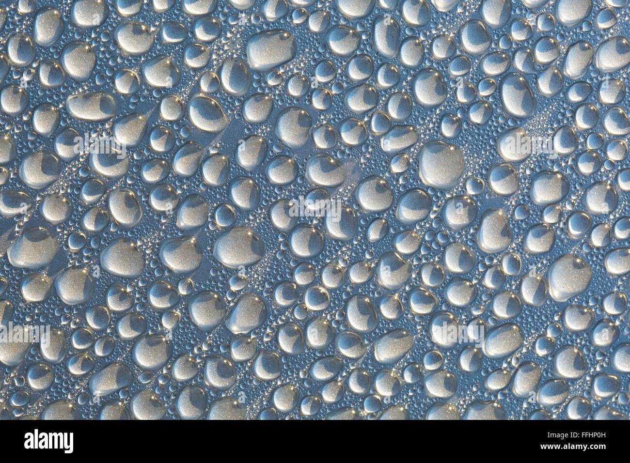 Shiny Water Droplets Stock Photo - Alamy