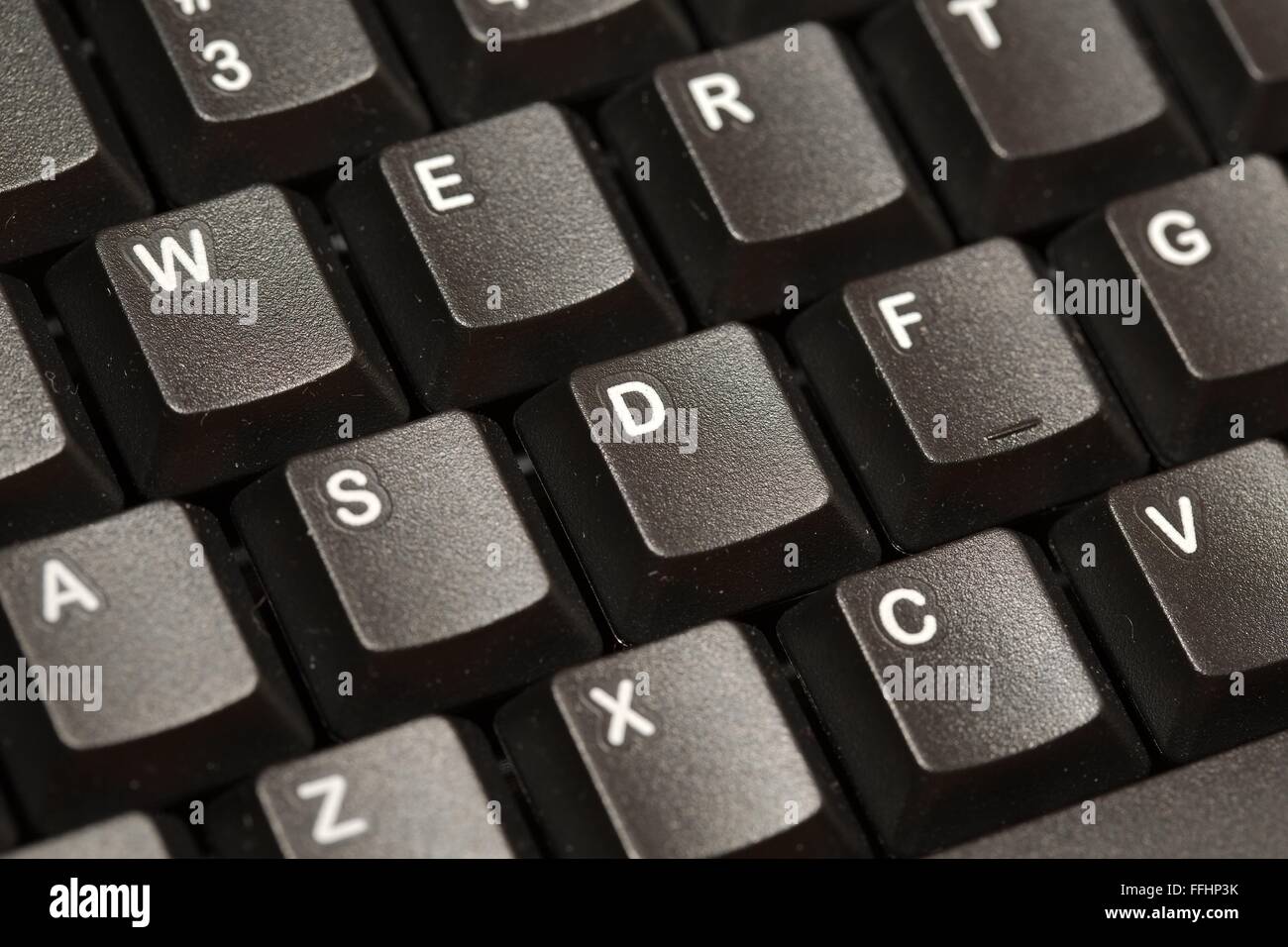 Black Keyboard Detail Stock Photo - Alamy